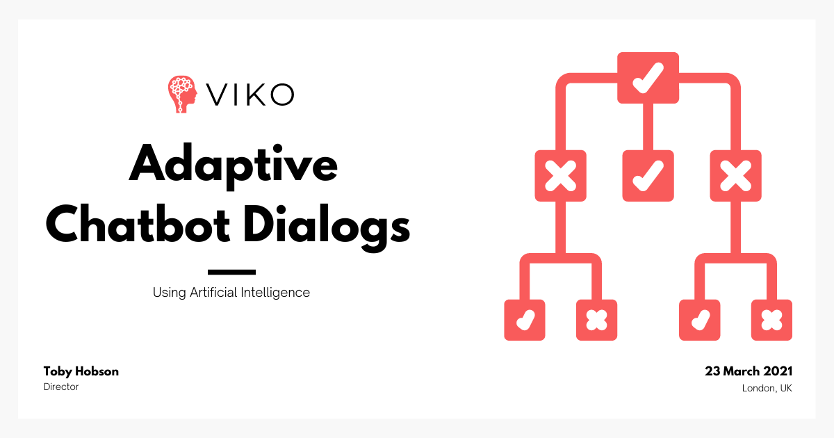 Adaptive Chatbot Dialogs | Using Artificial Intelligence